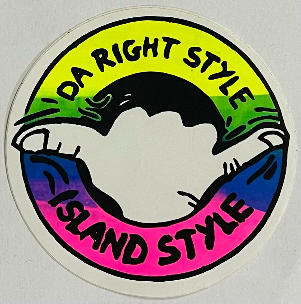 ISLAND STYLE - DRS Neon License Disc Sticker 95mm